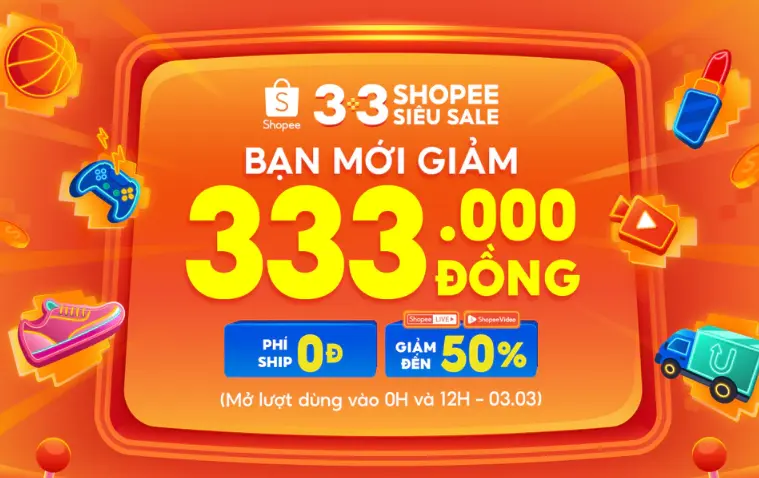 Voucher Shopee cho người mới: Voucher 50K, FreeShip 300K